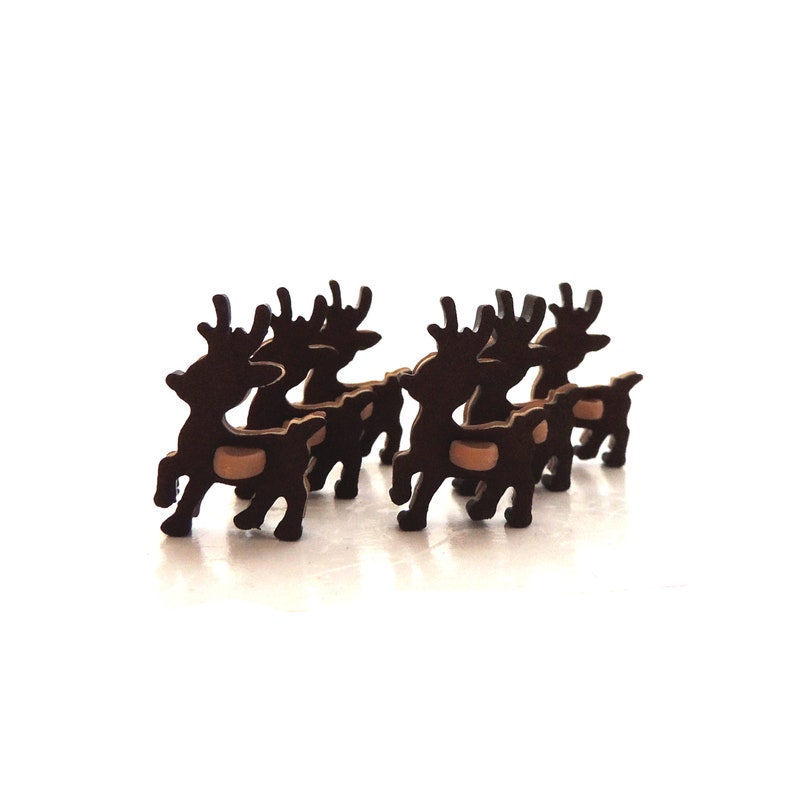 Reindeer Buttons by Buttons Galore // Christmas Craft | Etsy