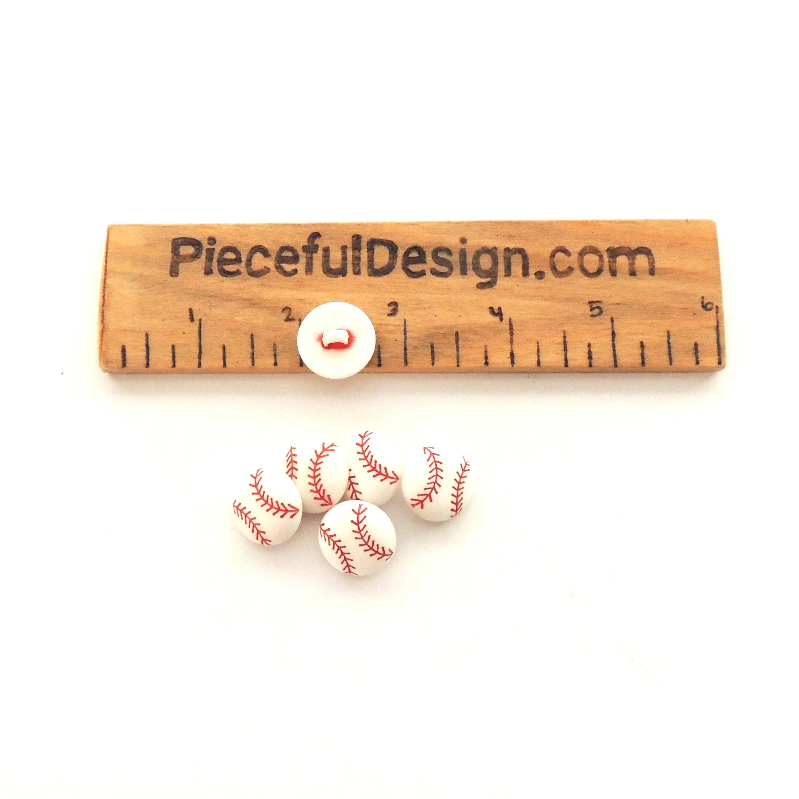 Large Baseball Buttons by Buttons Galore // Softball Team | Etsy