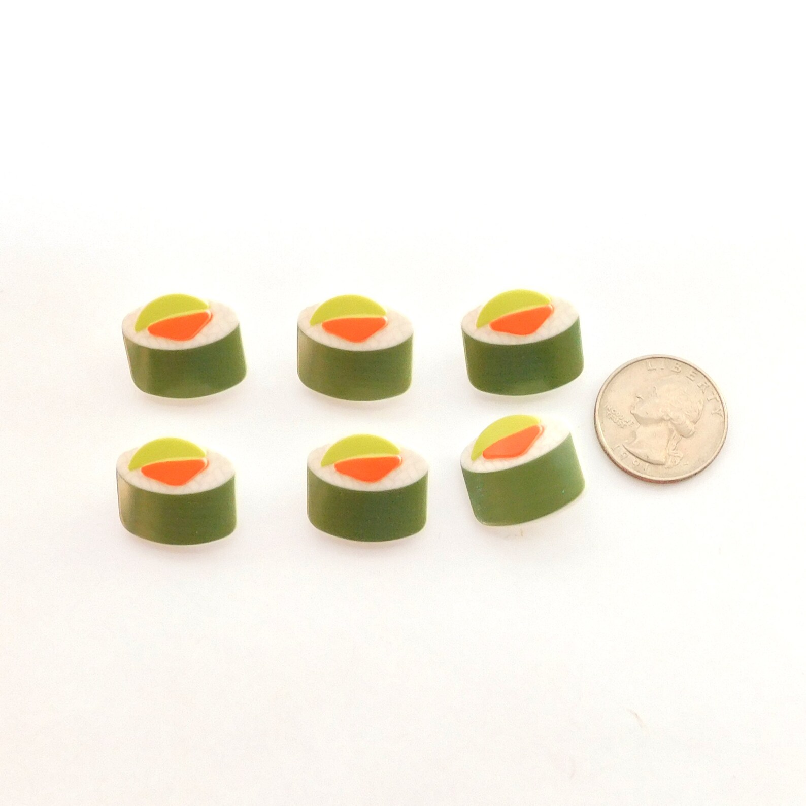 California Roll Buttons by Flair Originals/ Novelty Food - Etsy