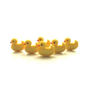 Yellow Duck Buttons by Buttons Galore // Rubber Ducky Embellishments - Etsy