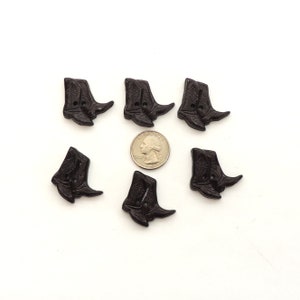 Black Cowboy Boots Buttons by Buttons Galore / Novelty Western Footwear ...