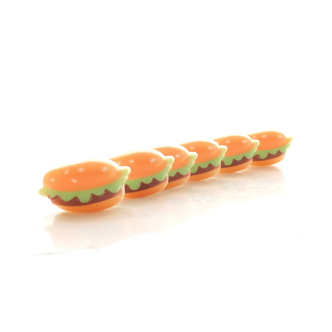 Large Hamburger Buttons by Flair Originals/ Novelty Food Embellishments ...