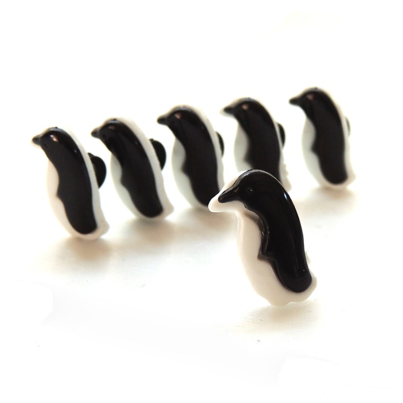 Penguin Buttons Buttons Galore / Novelty Sewing Scrapbooking | Etsy