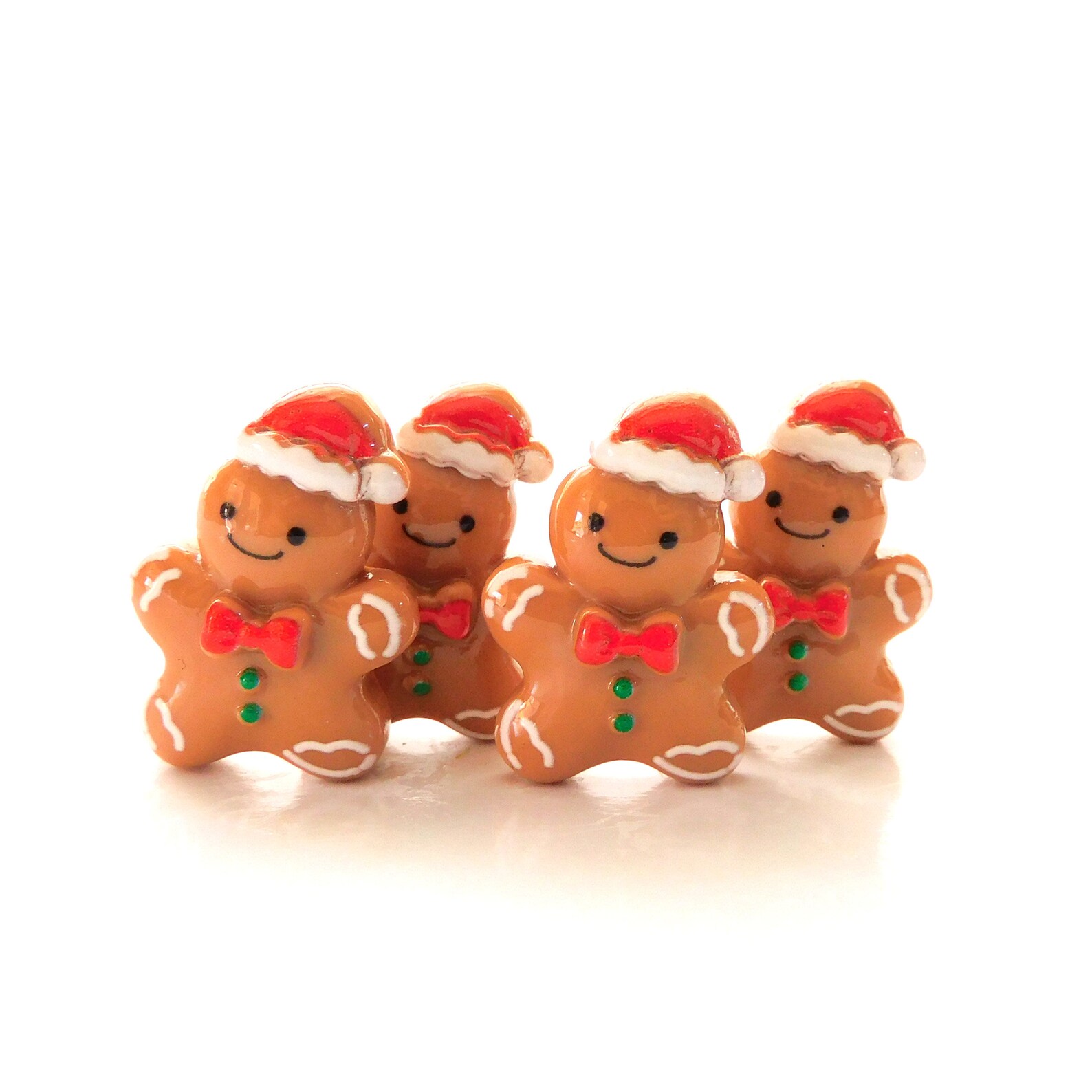 Christmas Gingerbread Man Flat Back Embellishments / Christmas Cookie ...