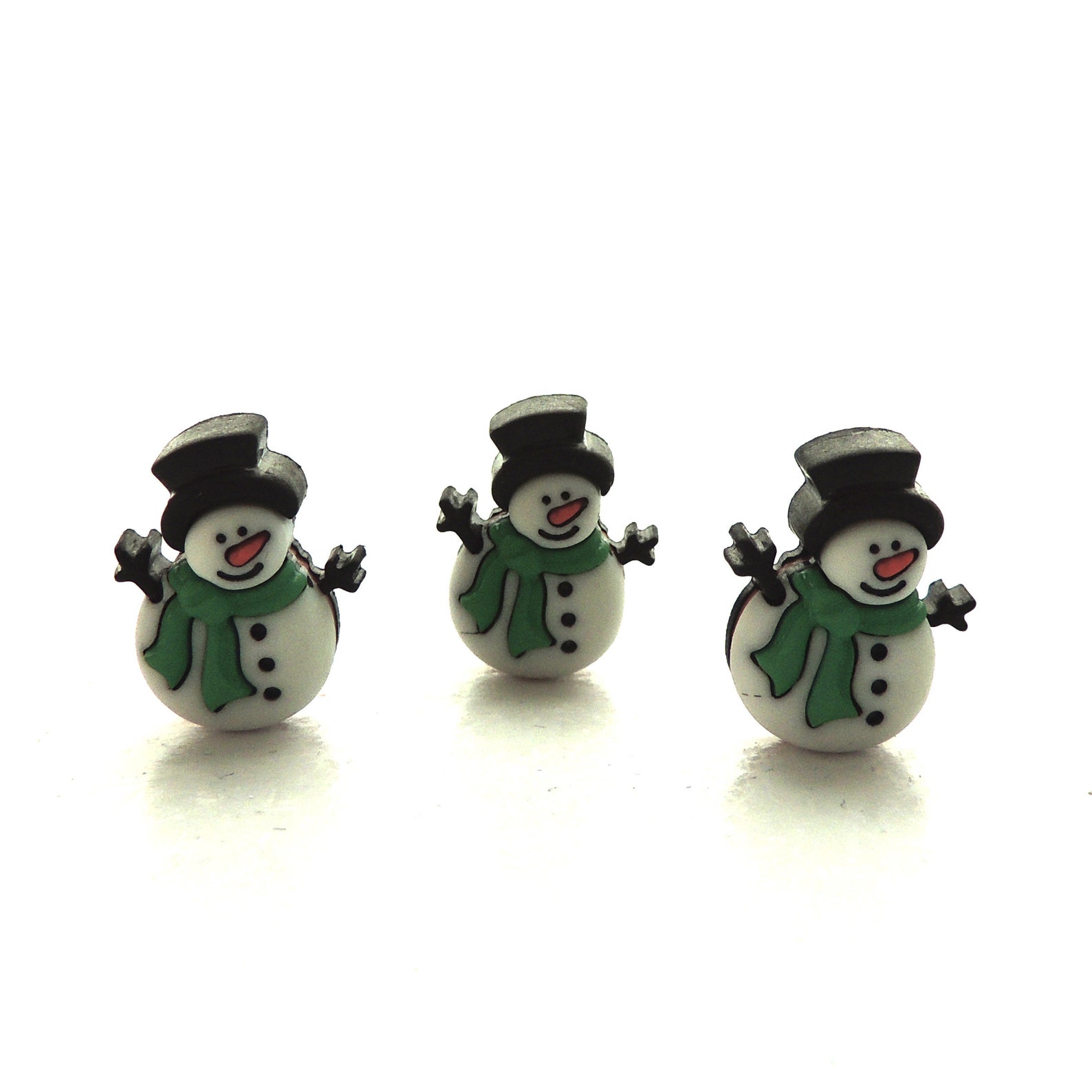Classic Snowman Buttons by Buttons Galore / Winter Holiday - Etsy Denmark