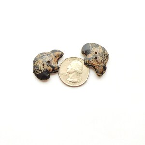 Beaver Buttons by Dill / Woodland Creature Sew Through Embellishments ...