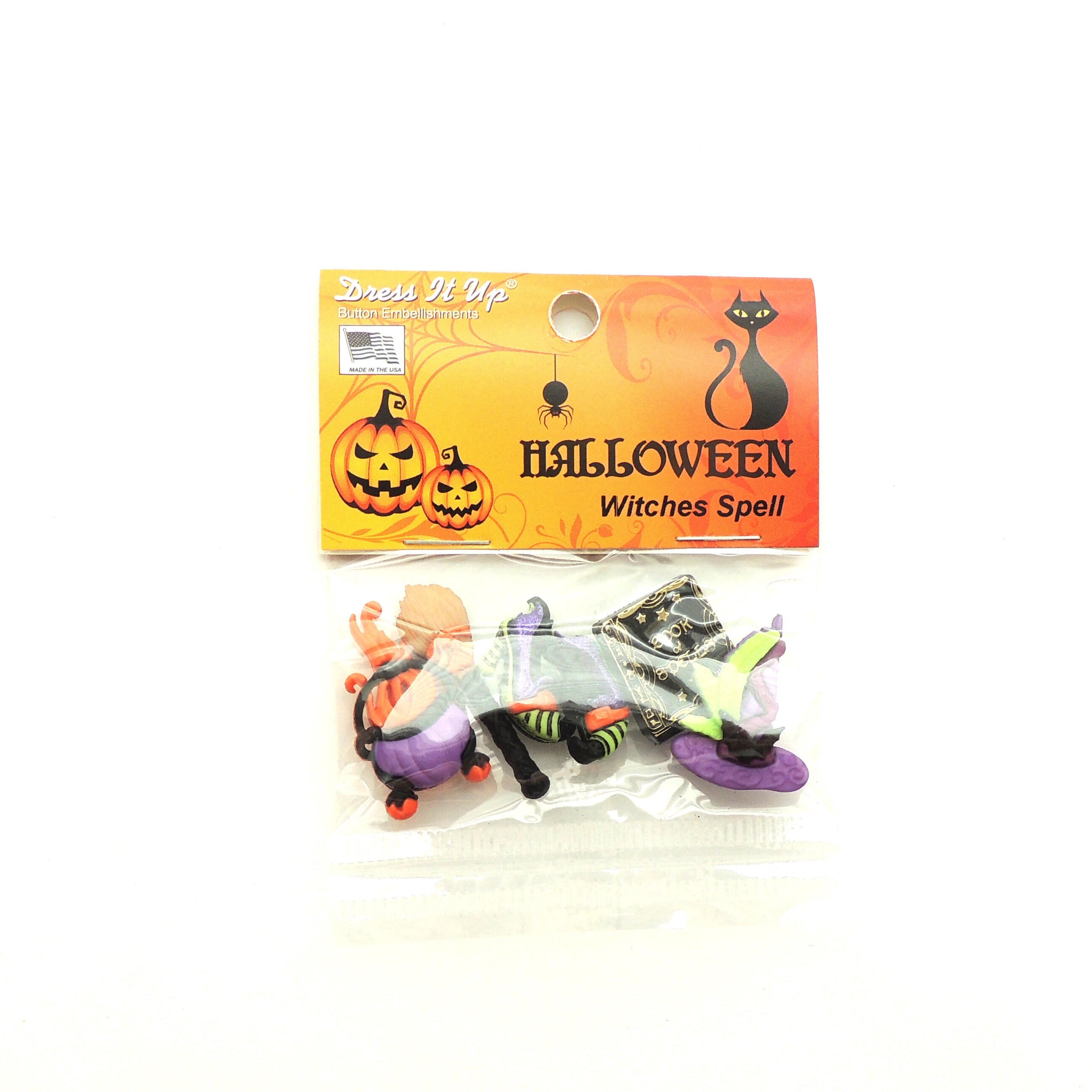 Witches Spell Buttons by Dress It up / Novelty Halloween Embellishments ...