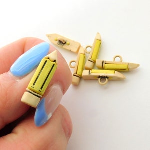 Pencil Buttons - Buttons Galore / School Writing Embellishment - Set of ...