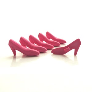 Pink High Heel Shoe Buttons by Buttons Galore // Fuchsia - Etsy