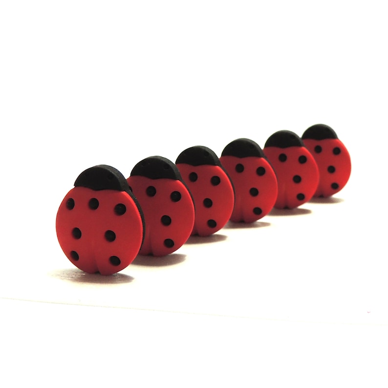 Lady Bug Buttons by Buttons Galore / Novelty Sewing - Etsy