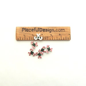 Crossed Candy Cane Buttons by Buttons Galore : Christmas Embellishments ...