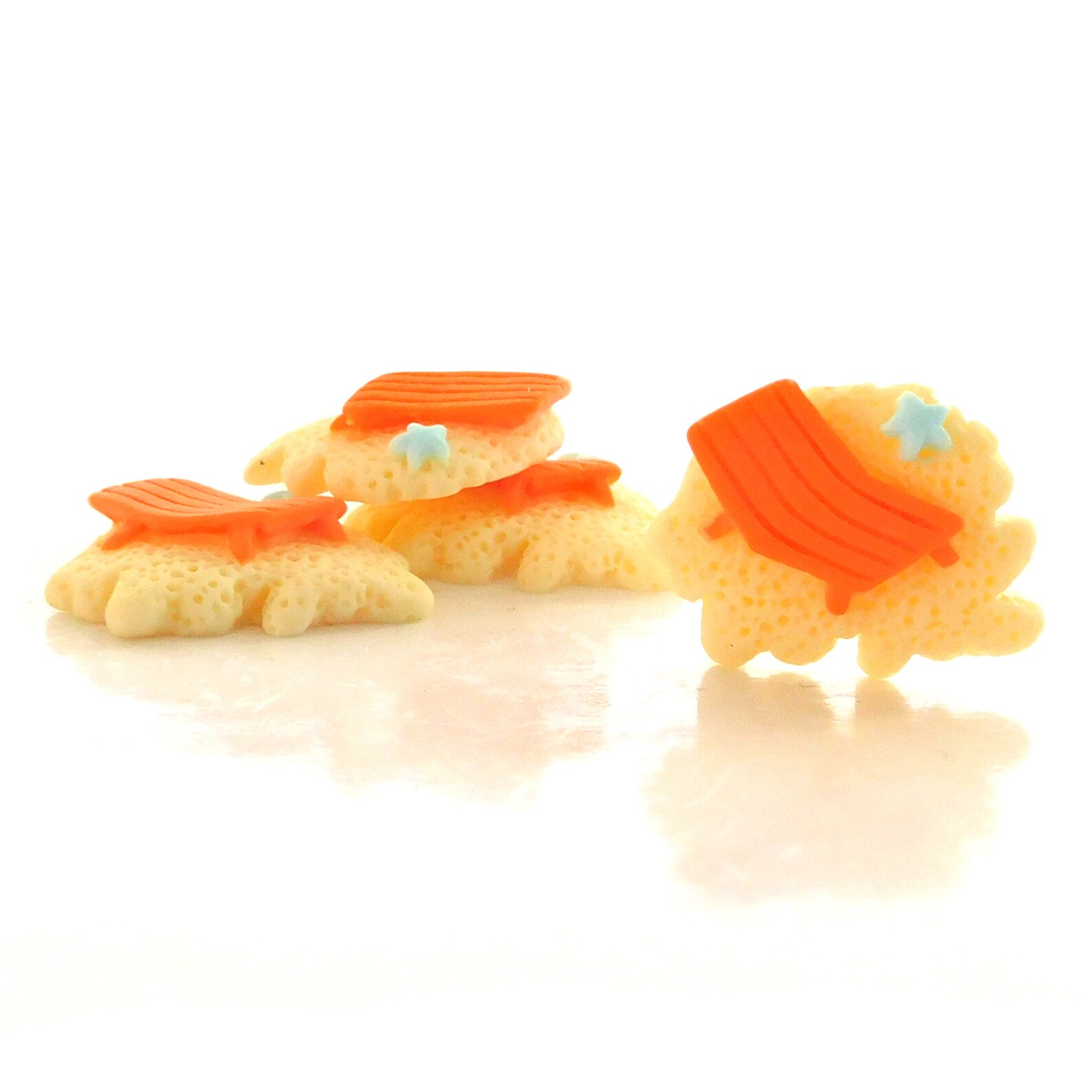 Beach Chair Flat Back Embellishments / Vacation Flatback Resin ...