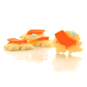 Beach Chair Flat Back Embellishments / Vacation Flatback Resin ...