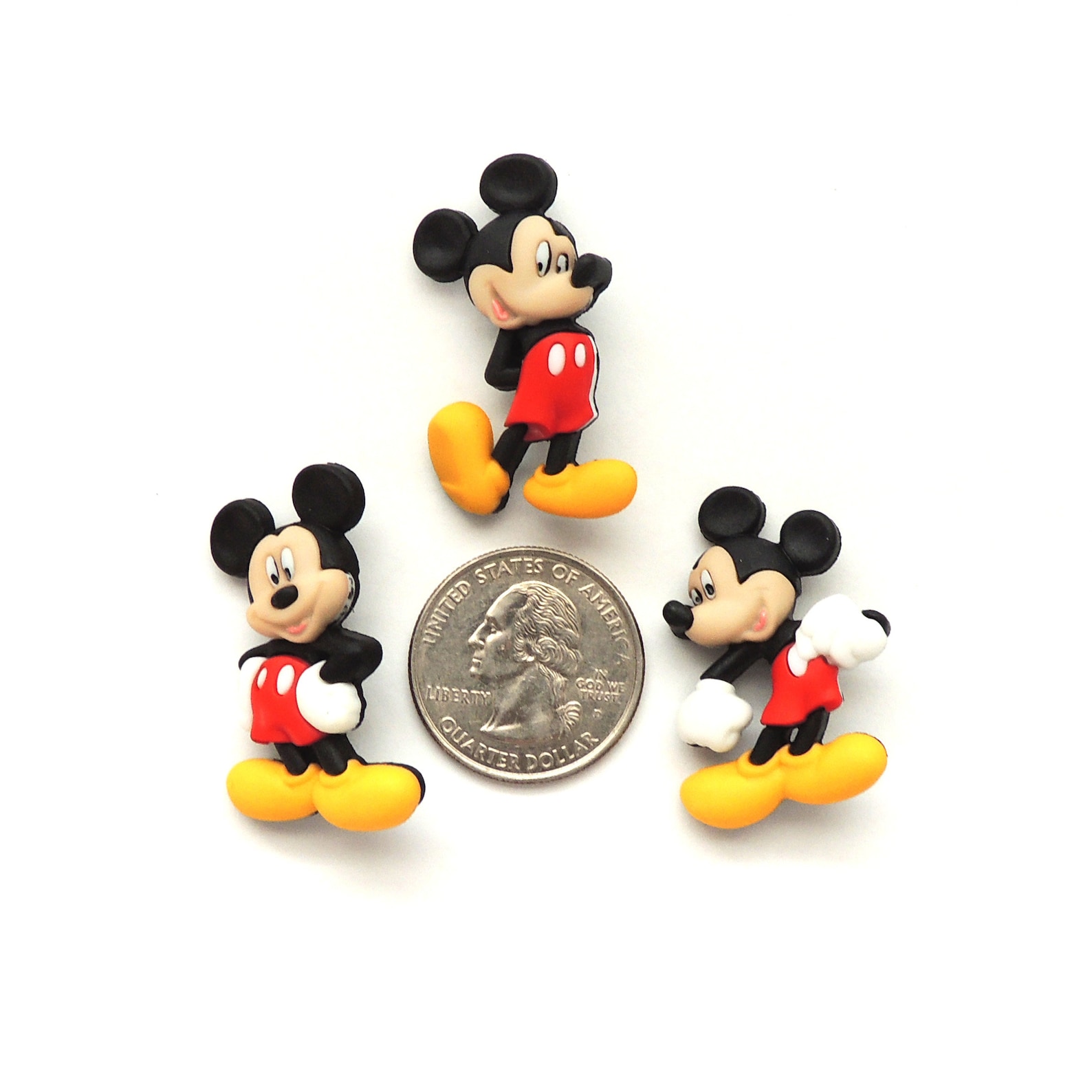 Mickey Mouse Buttons by Dress It up / Novelty Sewing Knitting - Etsy