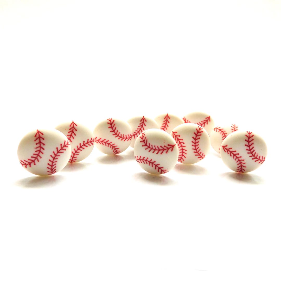 Baseball Buttons With Shank by Dress It up - Set of TEN - Etsy