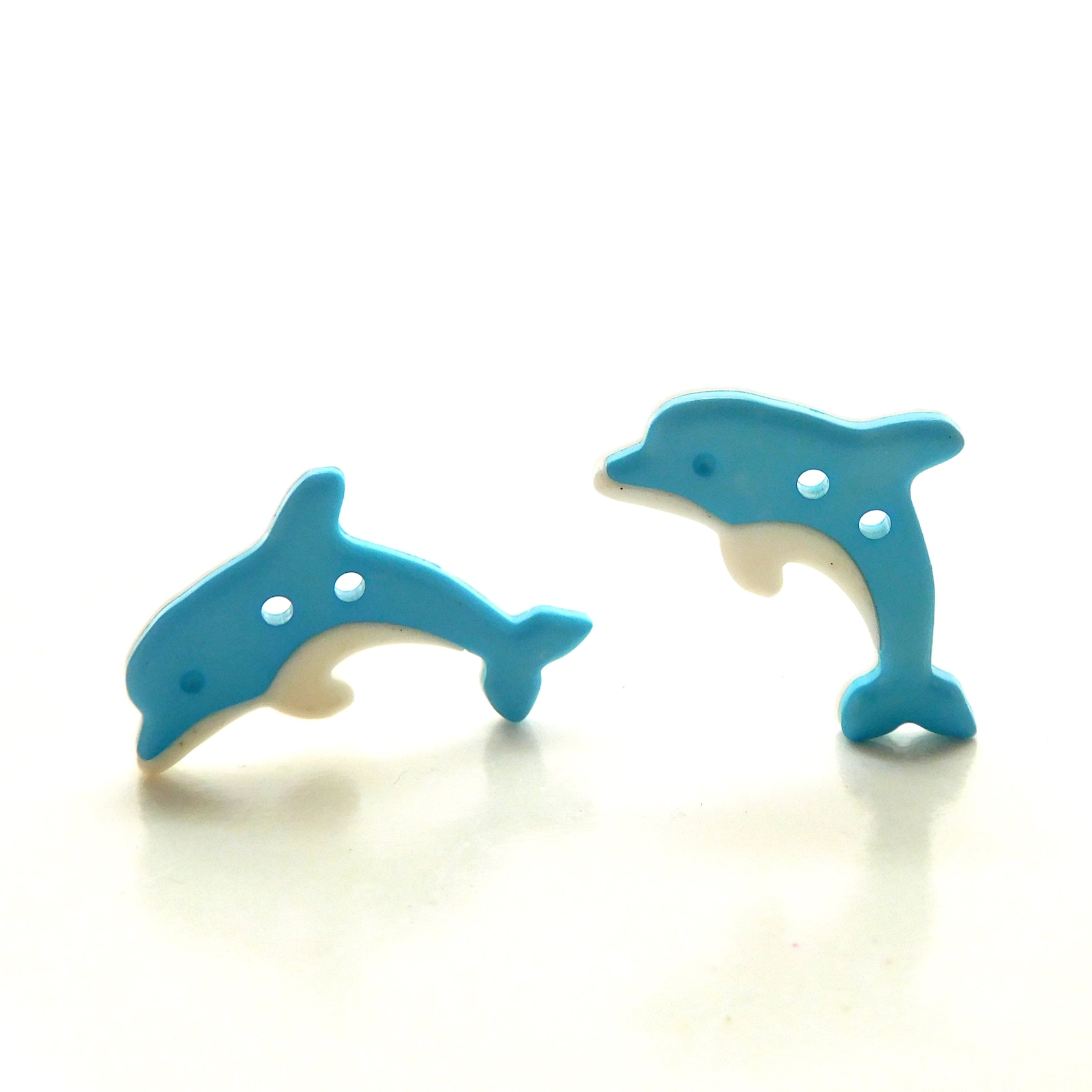 Dolphin Buttons by Dill / Ocean Creature Sew Through Embellishments ...