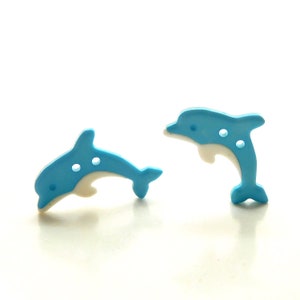 Dolphin Buttons by Dill / Ocean Creature Sew Through Embellishments ...