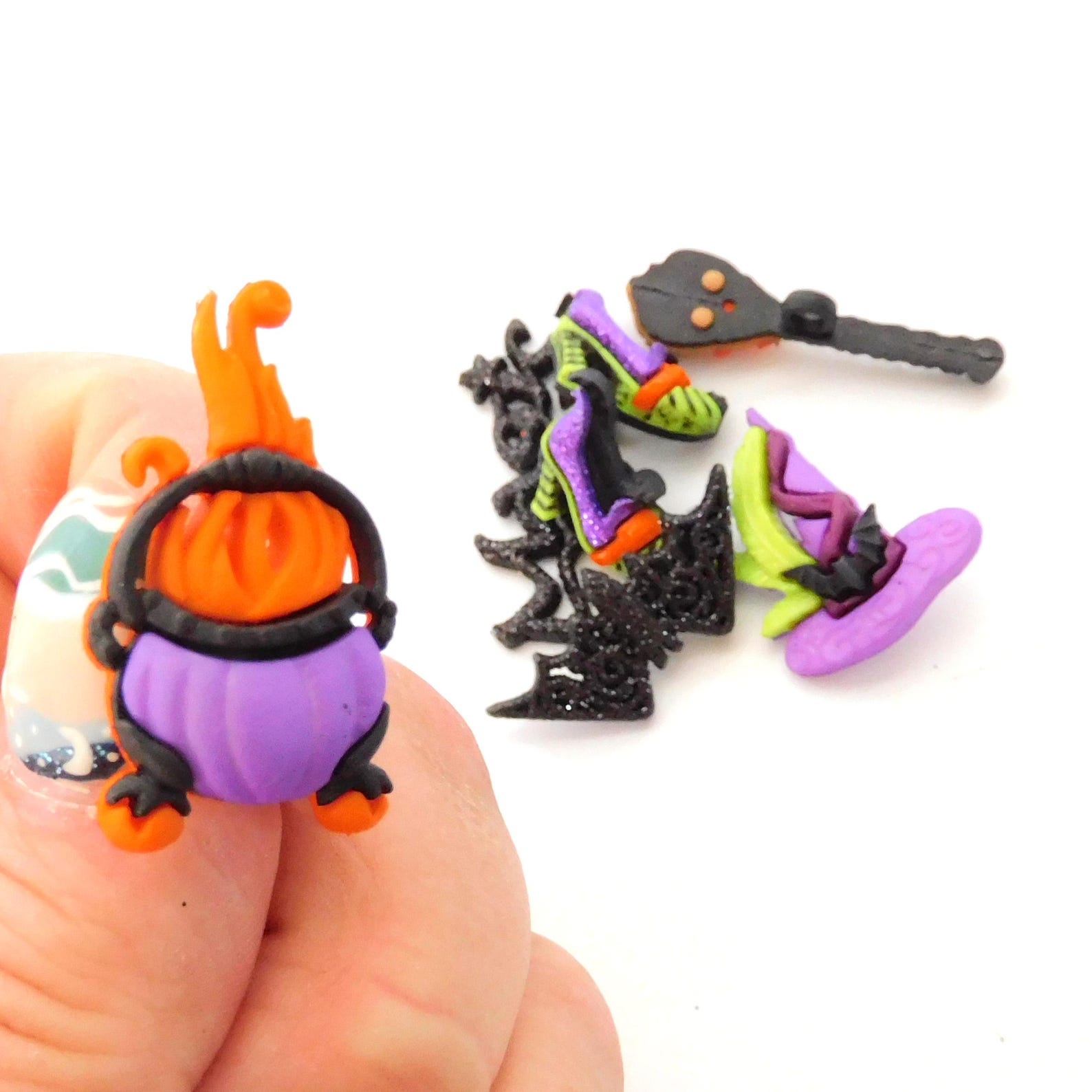 Witches Spell Buttons by Dress It up / Novelty Halloween Embellishments ...