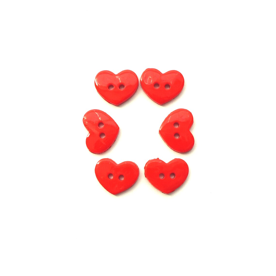 Red Heart Buttons Buttons Galore / Valentine's Day | Etsy