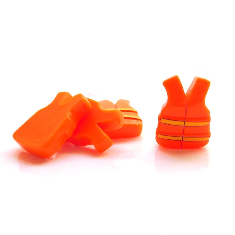 Safety Vest Flat Back Embellishments / Life Jacket Flatback Decorations ...