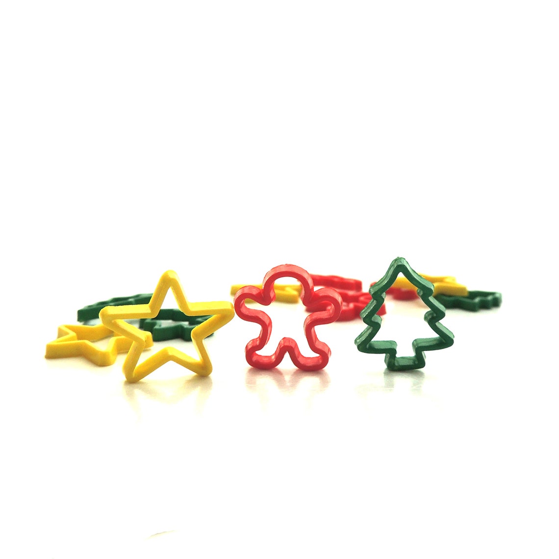 Colorful Cut Outs Buttons by Buttons Galore // Christmas Cookie Cutter ...