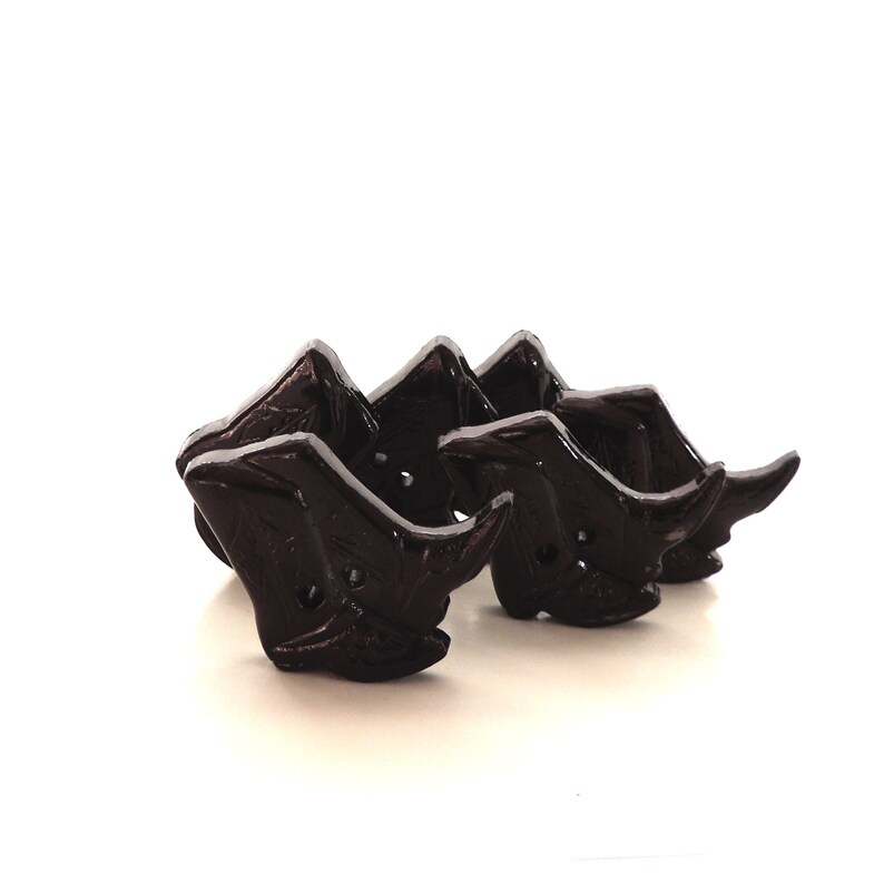 Black Cowboy Boots Buttons by Buttons Galore / Novelty Western Footwear ...