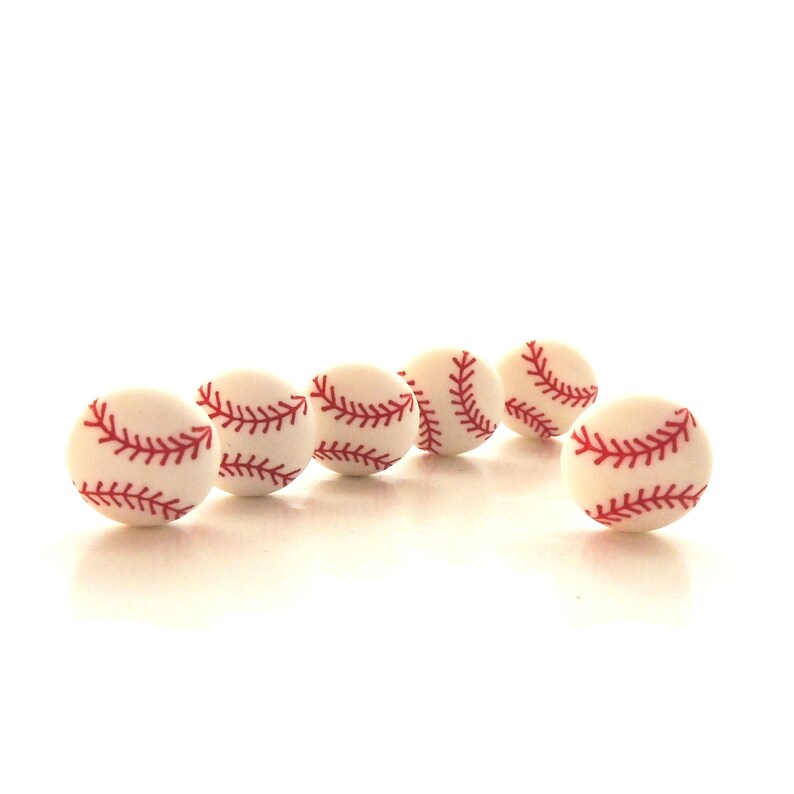 Large Baseball Buttons by Buttons Galore // Softball Team - Etsy