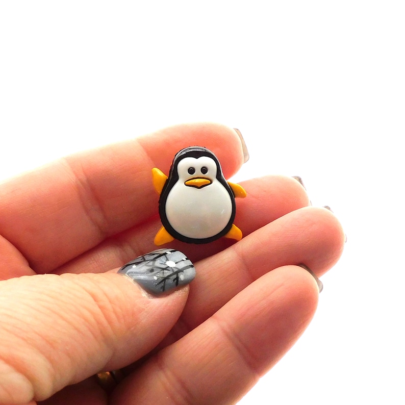 Waving Penguin Buttons - Buttons Galore / Animal Craft Embellishments ...