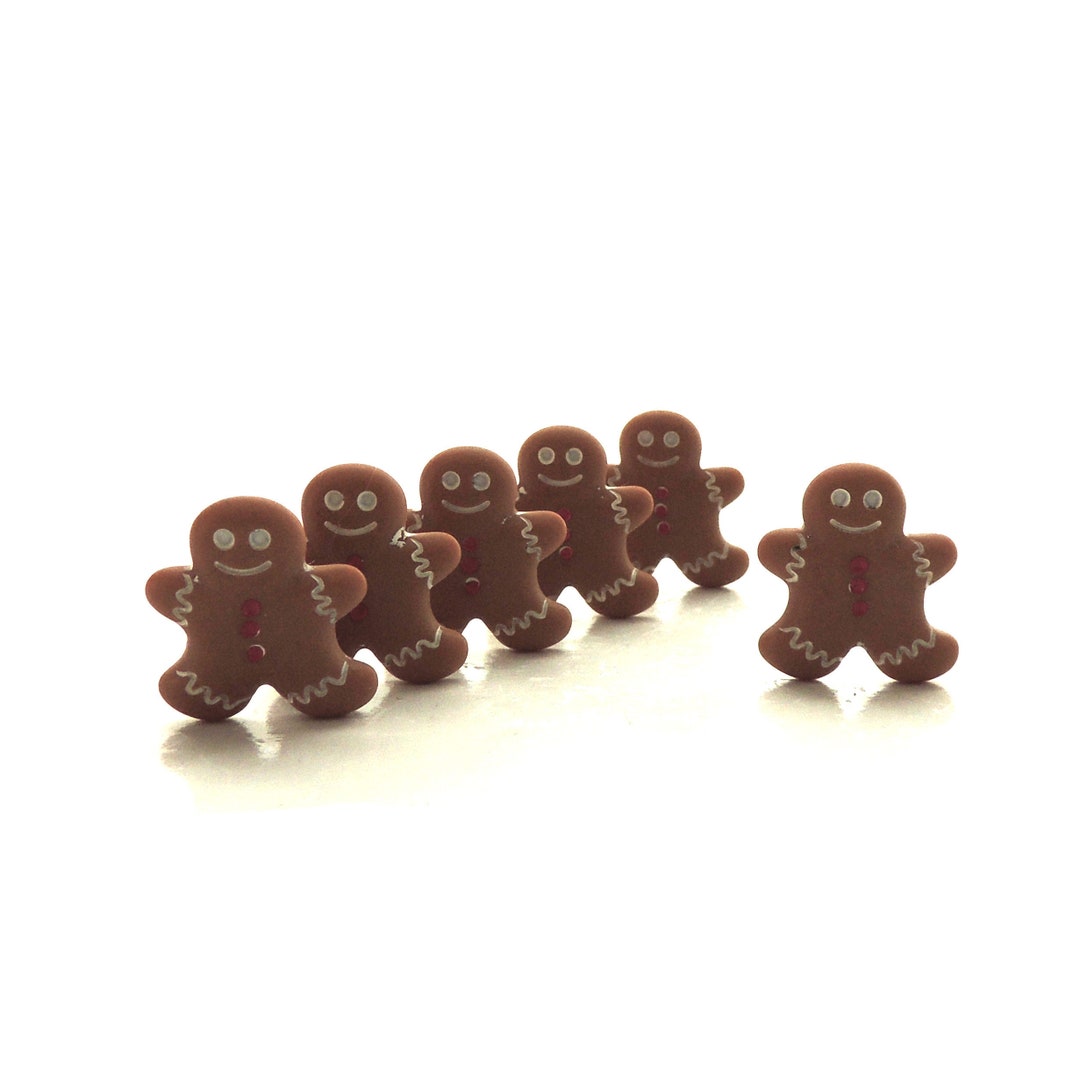 Gingerbread Man Buttons - Buttons Galore / Novelty Christmas Cookie ...