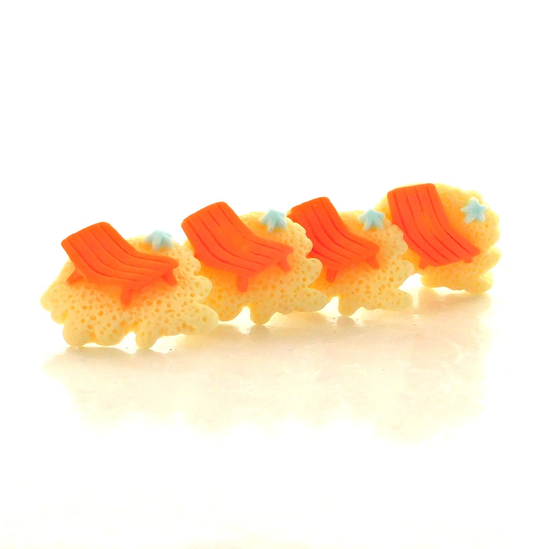 Beach Chair Flat Back Embellishments / Vacation Flatback Resin ...