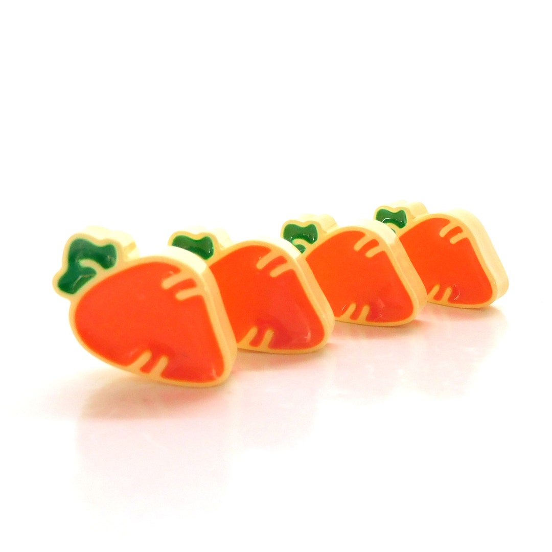 Chunky Carrots Flat Back Embellishments / Garden Vegetable Food Flat ...