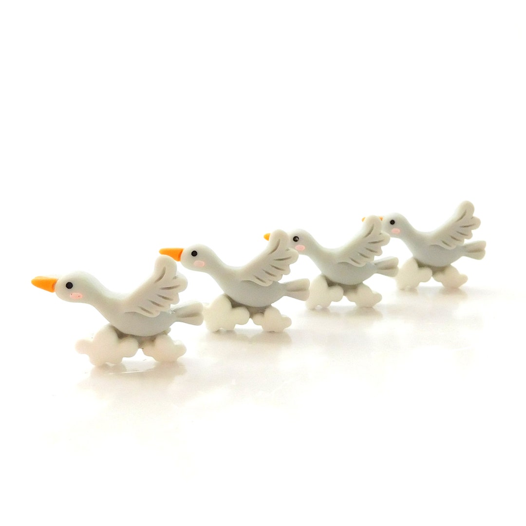 Flying Goose Flat Back Embellishments / Animal Flatback Decorations ...
