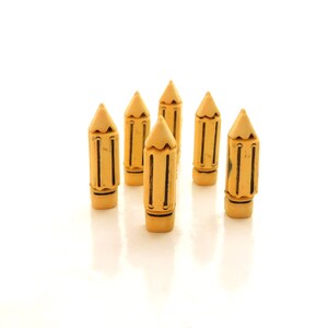 Pencil Buttons Buttons Galore / School Writing Embellishment Set of SIX ...