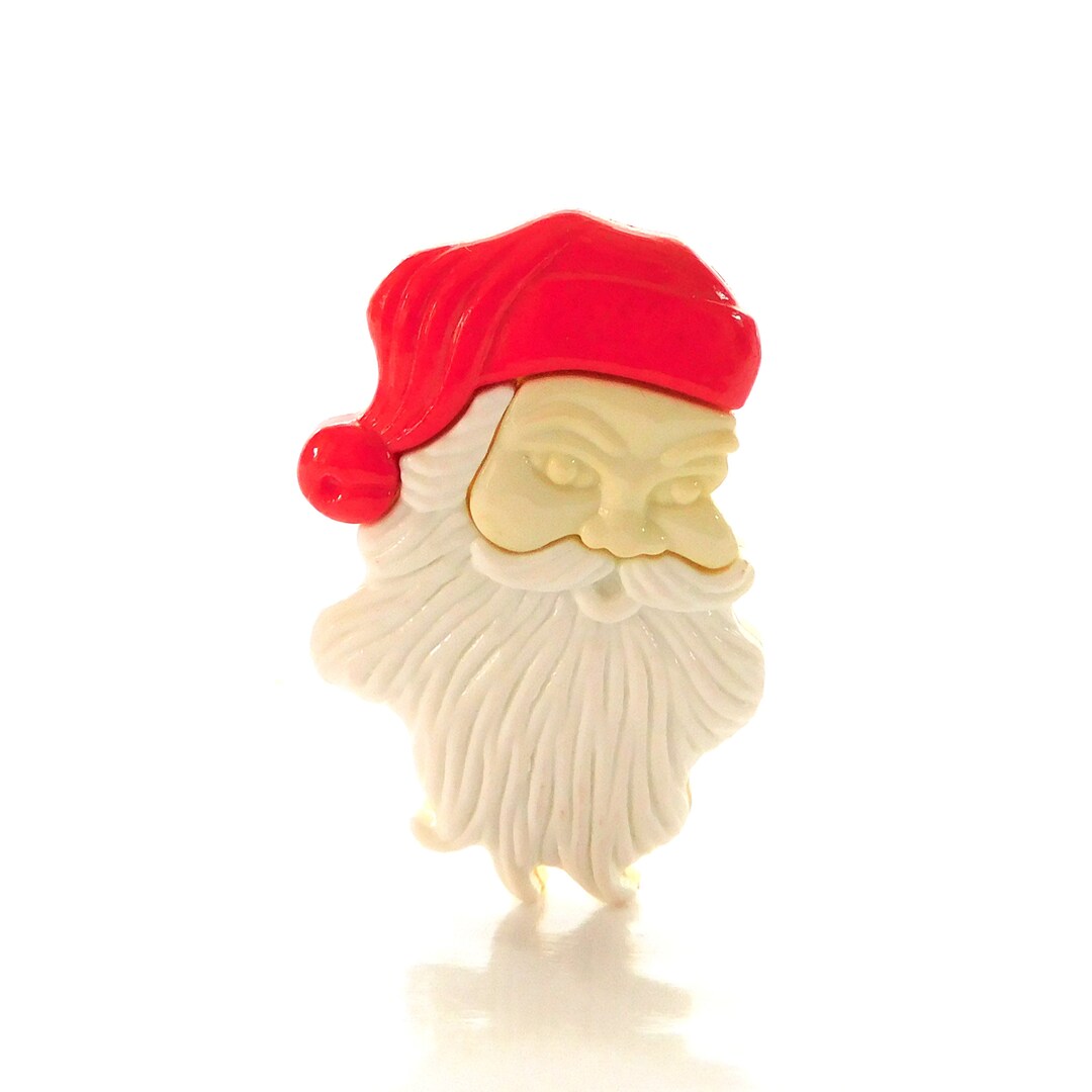 Large Santa Head Buttons by Buttons Galore // Christmas Embellishments ...