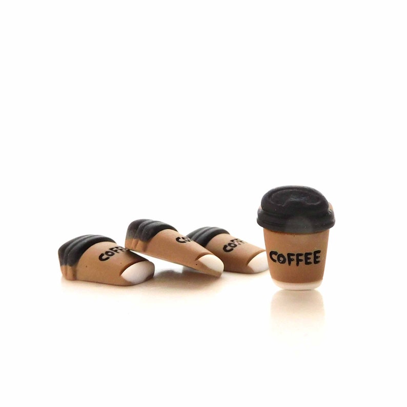 Coffee Cup Flat Back Embellishments / Drink Flatback Cabochons - Etsy