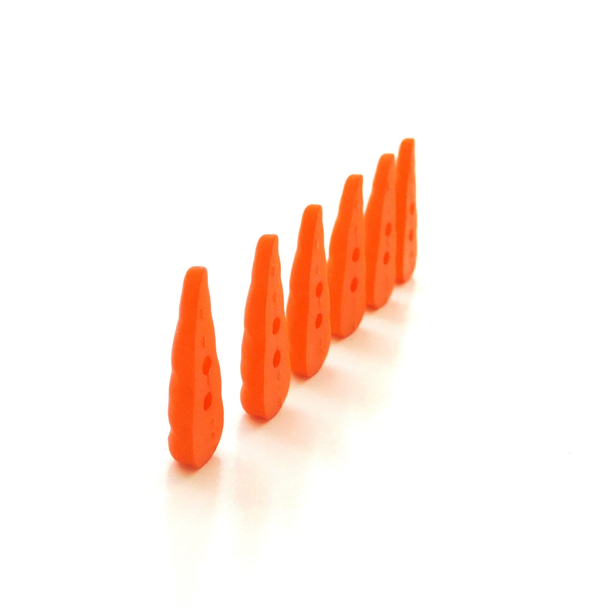 Tiny Sew Thru Carrot Buttons by Buttons Galore / Vegetable | Etsy