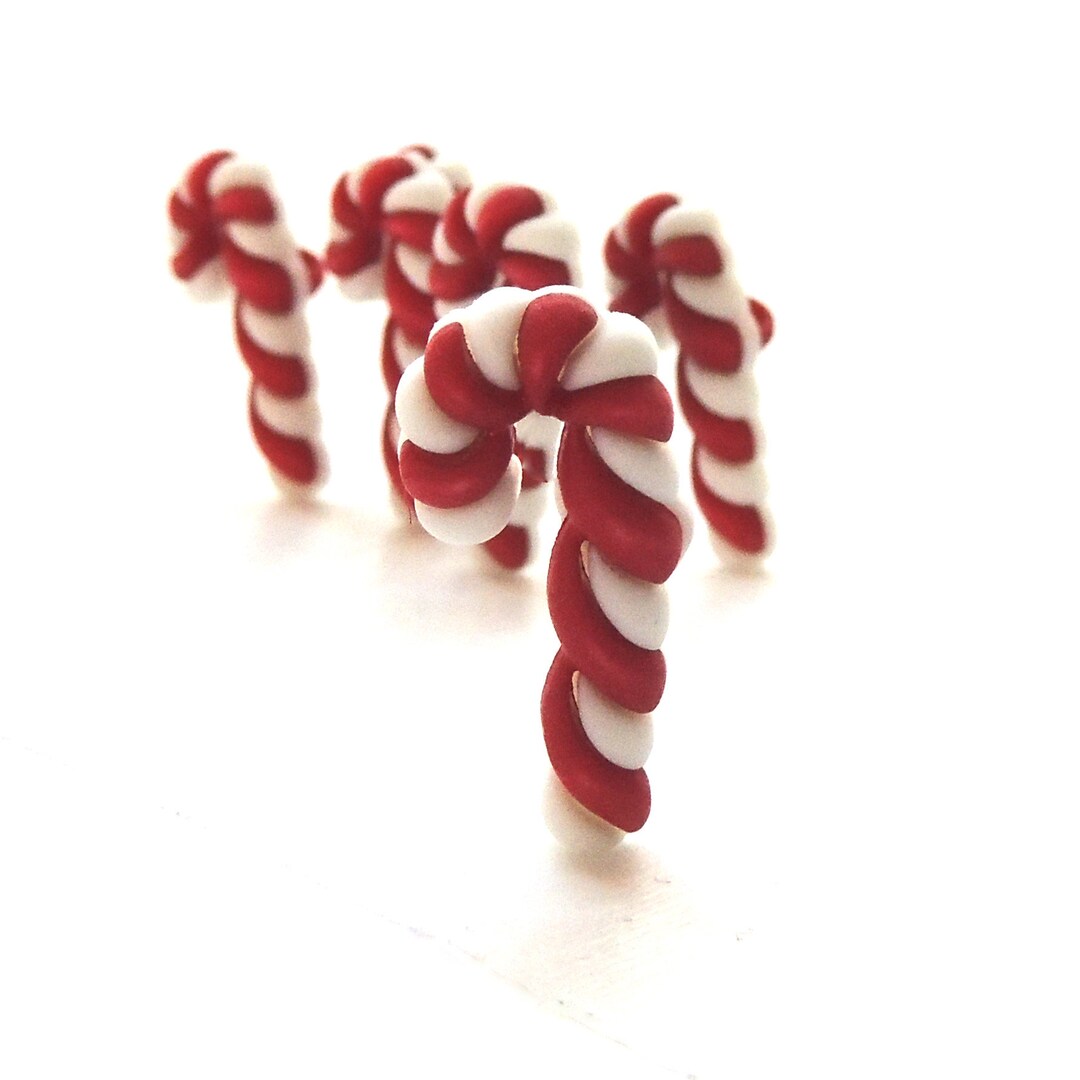 Candy Cane Buttons - Buttons Galore / Christmas Sew on Embellishments ...
