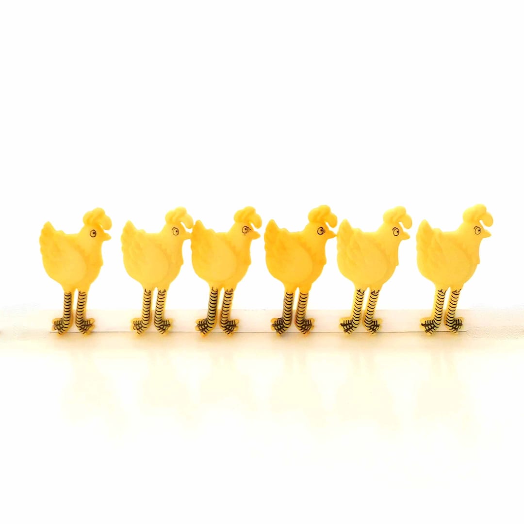 Tall Chicken Buttons by Dress It up / Farm Animal Craft Embellishments ...