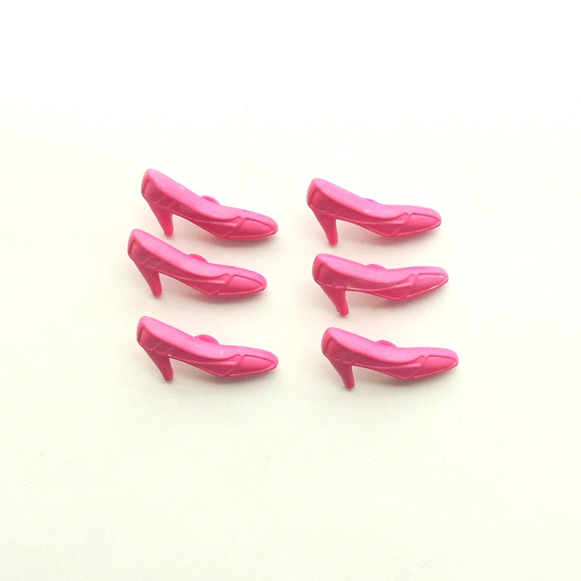 Pink High Heel Shoe Buttons by Buttons Galore // Fuchsia - Etsy