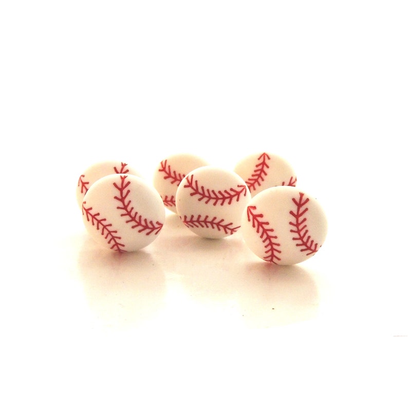 Large Baseball Buttons by Buttons Galore // Softball Team - Etsy
