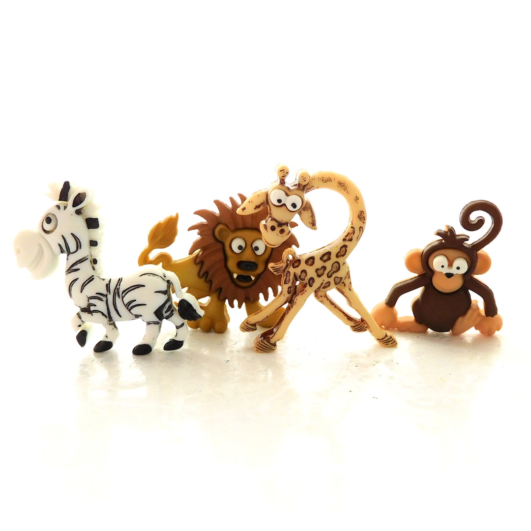 Silly Safari Buttons by Dress It up / Jesse James Animal Embellishments ...