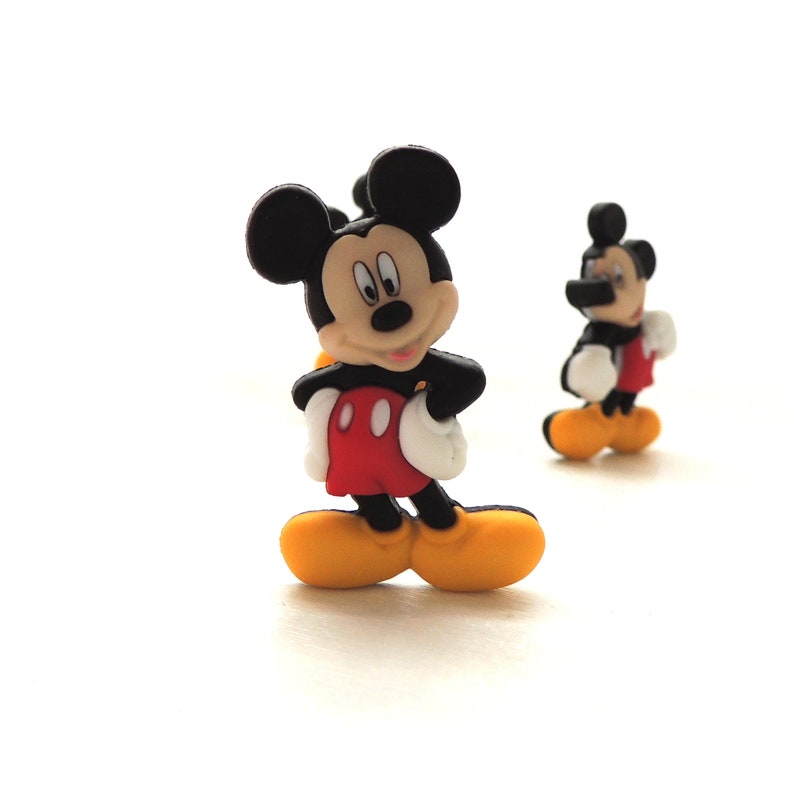 Mickey Mouse Buttons by Dress It Up / Novelty Sewing Knitting | Etsy