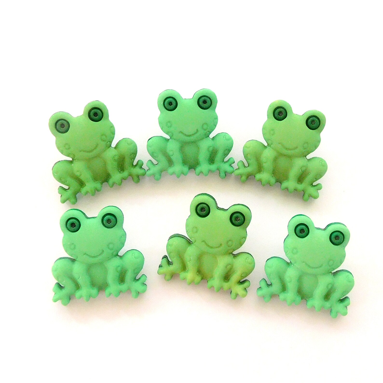 Frog Buttons by Buttons Galore / Novelty Animal Embellishments Set of ...