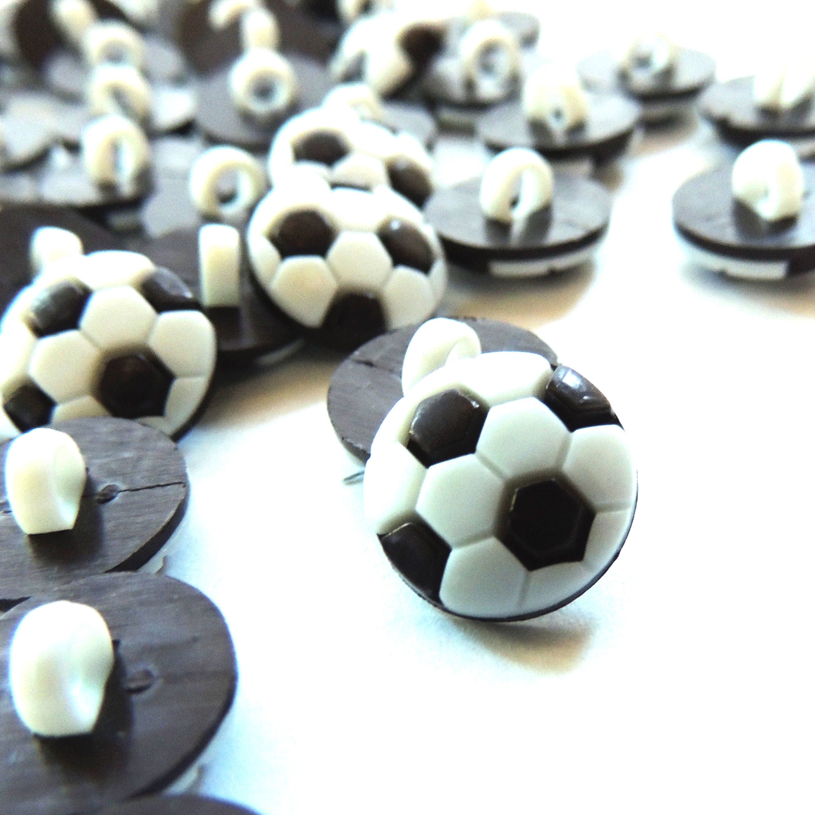 Small Soccer Ball Buttons by Buttons Galore // Novelty Button | Etsy