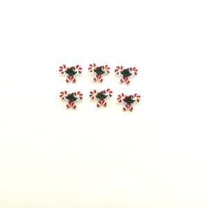 Crossed Candy Cane Buttons by Buttons Galore : Christmas Embellishments ...