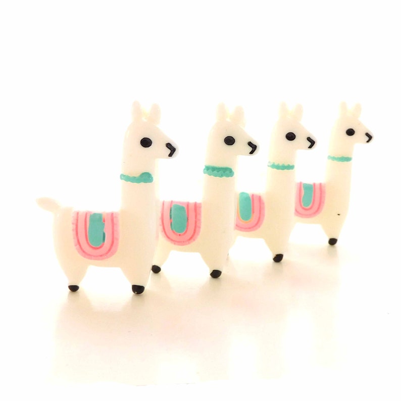 Llama Flat Back Embellishments / Animal Flatback Resin - Etsy
