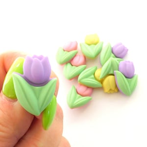 Tulips Buttons by Shelly's Buttons and More / Floral Craft ...