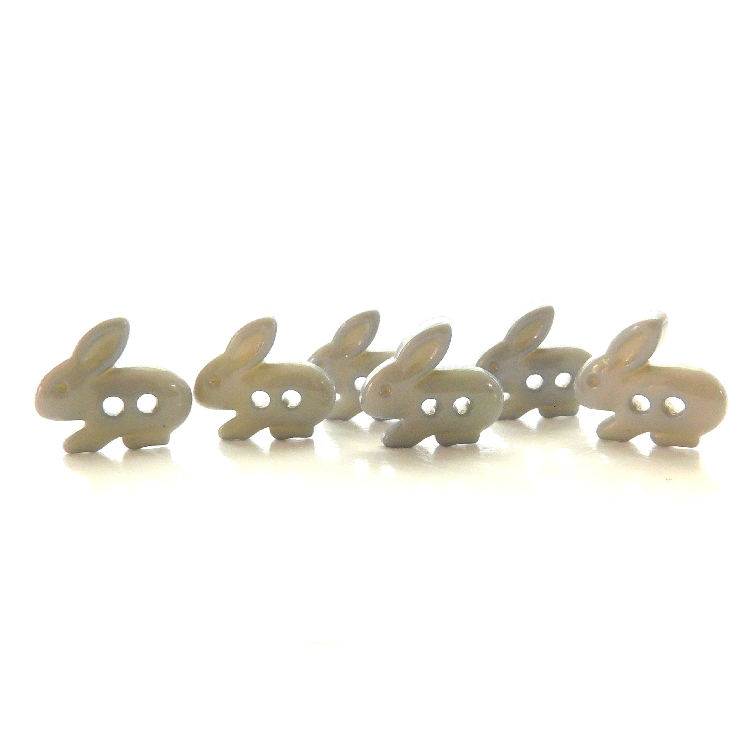 Sew Through Bunny Buttons // Easter Craft Embellishment - Choose Your ...