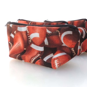 Football Zippered Pouch // Sports Fan Gift Football Fan Football ...