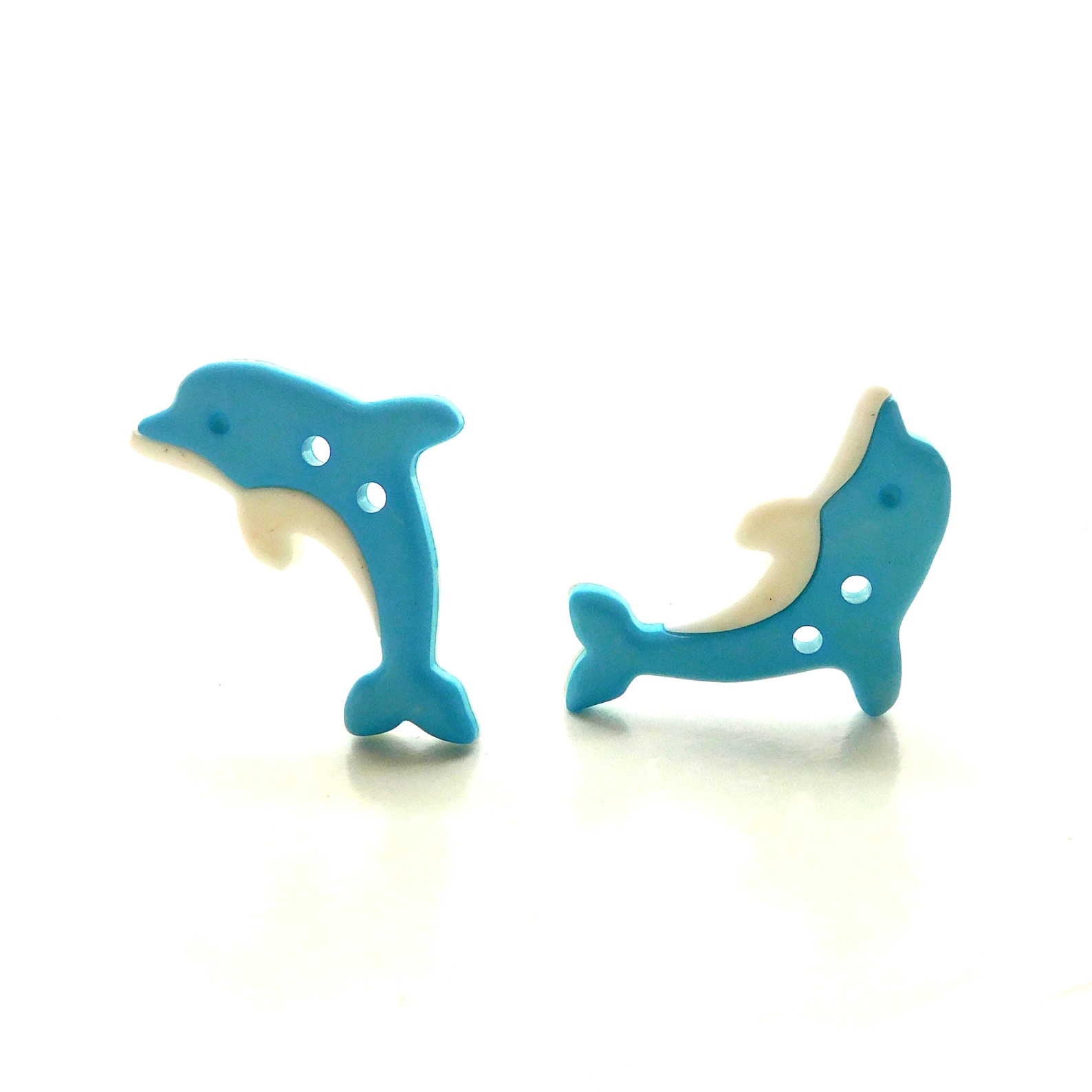 Dolphin Buttons by Dill / Ocean Creature Sew Through Embellishments ...